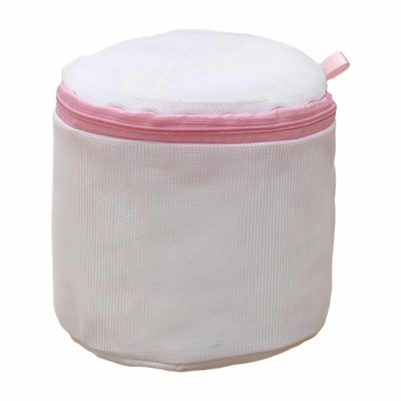 Компактные сетчатые органайзеры для стирки нижнего белья предотвращают спутывание во время машинной стирки, - Розовая сетчатая сумка для бюстгальтера