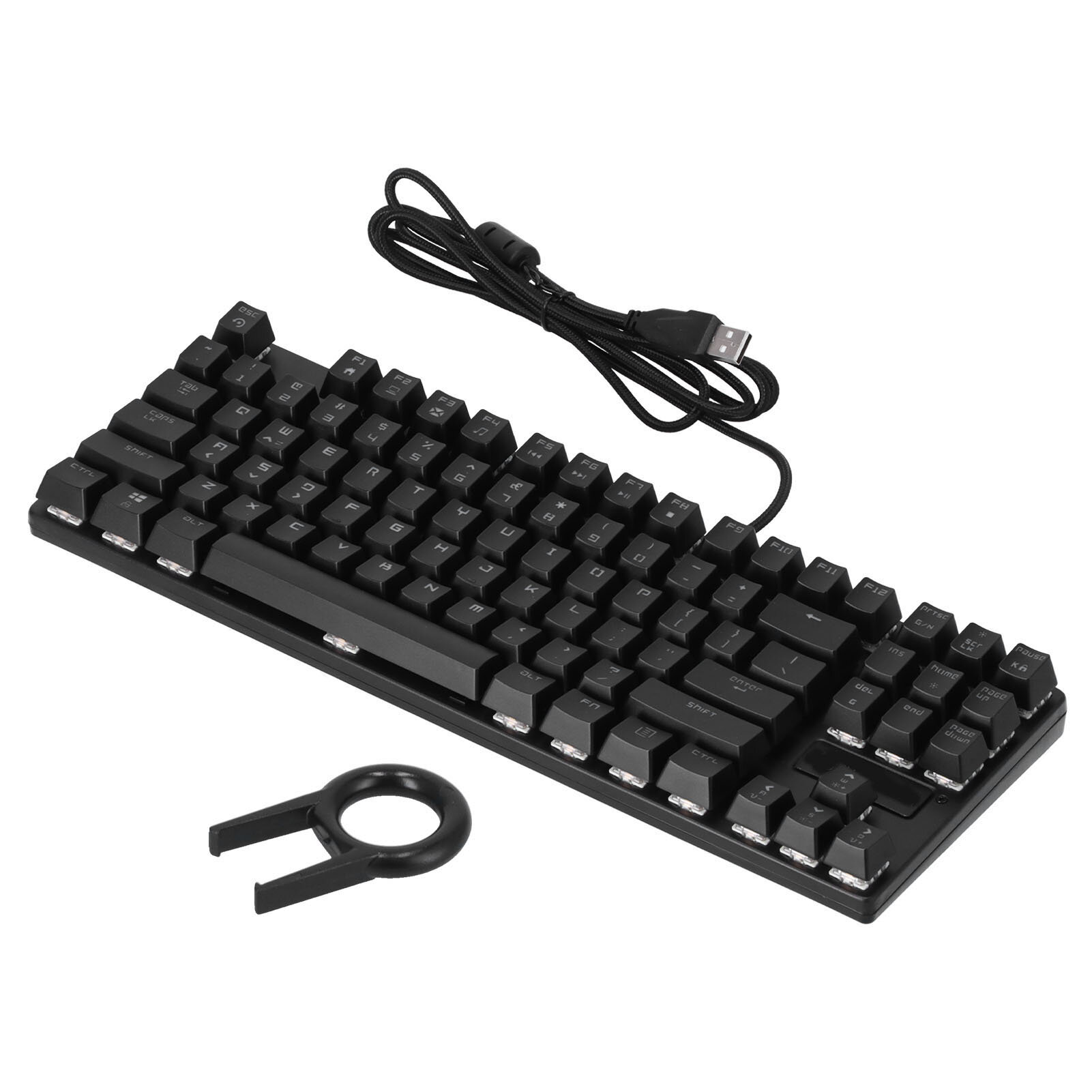 Магик рефайнер игровая клавиатура 87 клавиш портативная прочная с rgb подсветкой эргономичная механическая для ноутбука пк