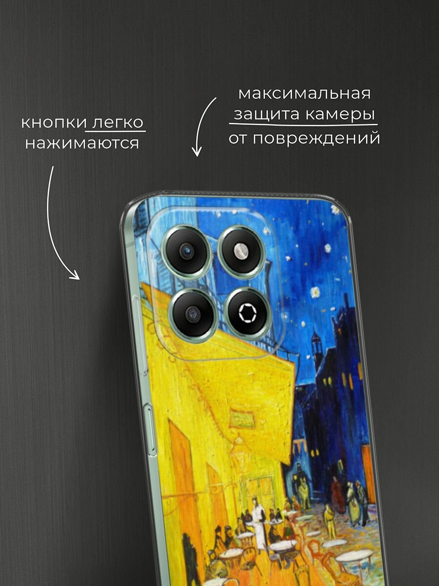 Чехол на Honor X6b / Хонор X6b с принтом "Ван Гог Желтый дом" — фото 1