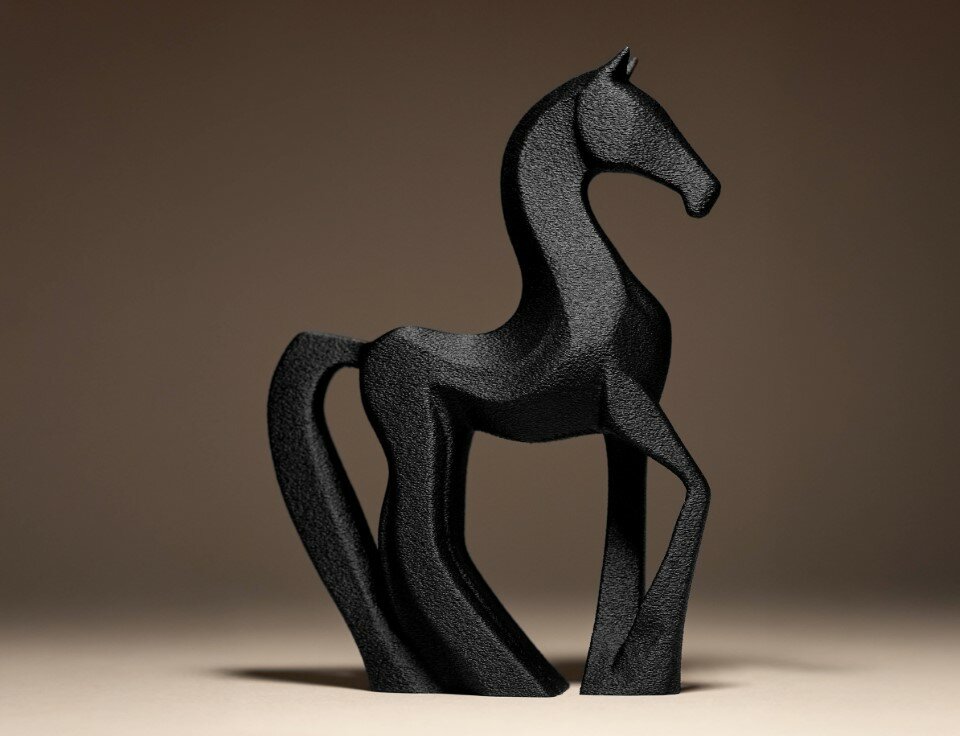 Миниатюрная 3D фигурка "Лошадь", минималистичный дизайн, символ 2026