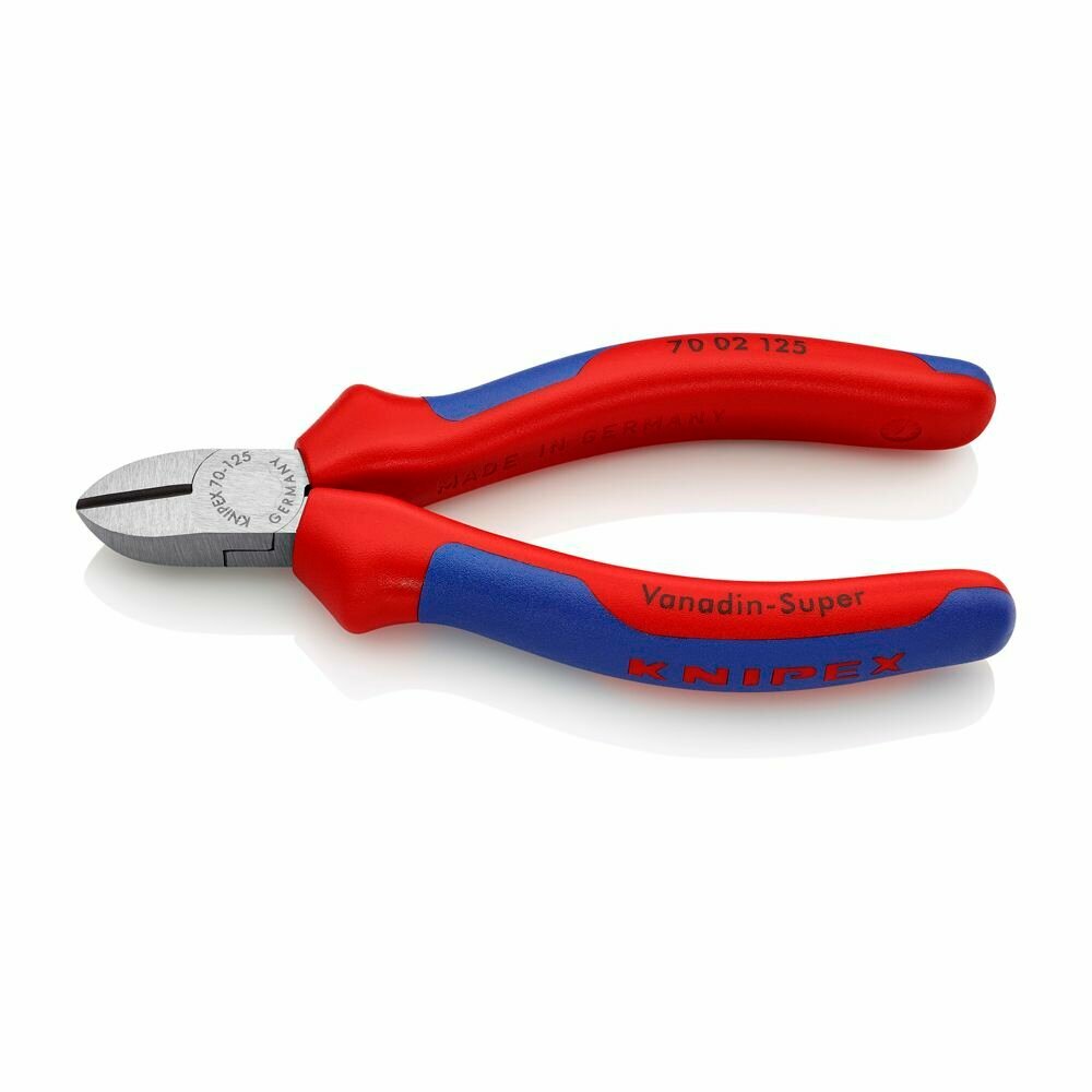 Бокорезы KNIPEX для мягкой и твердой проволоки, длина 125 мм KN-7002125