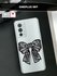 Чехол на OnePlus 9RT / ВанПлас 9RT с принтом "Черный сетчатый бант 2"