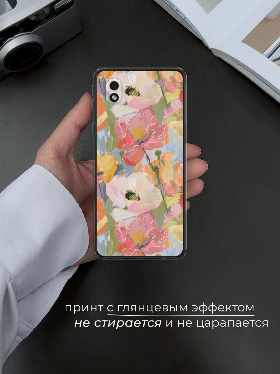 Чехол на Samsung Galaxy A01 Core / Самсунг Галакси А01 Core с принтом "Акварельные анемоны" — фото 1
