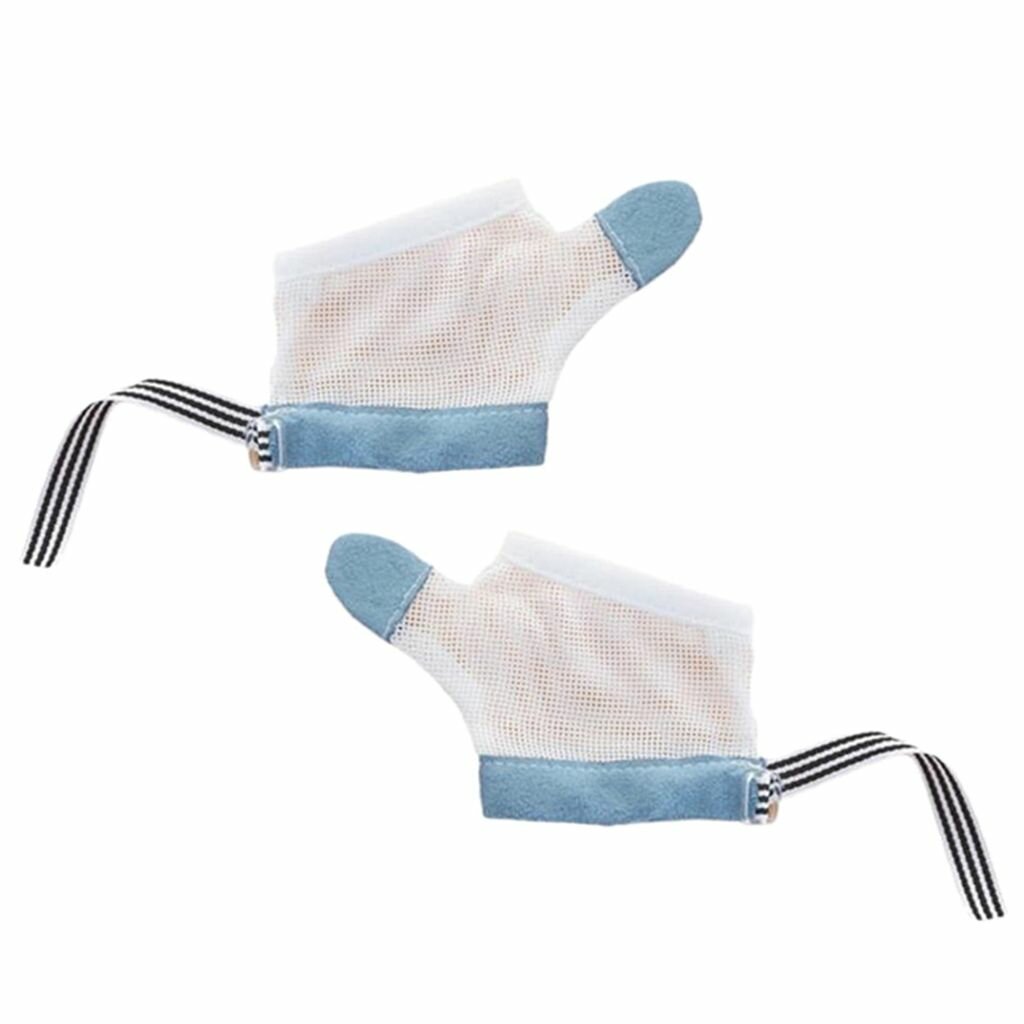 Перчатки для защиты от сосания пальцев - синий цвет, размер M