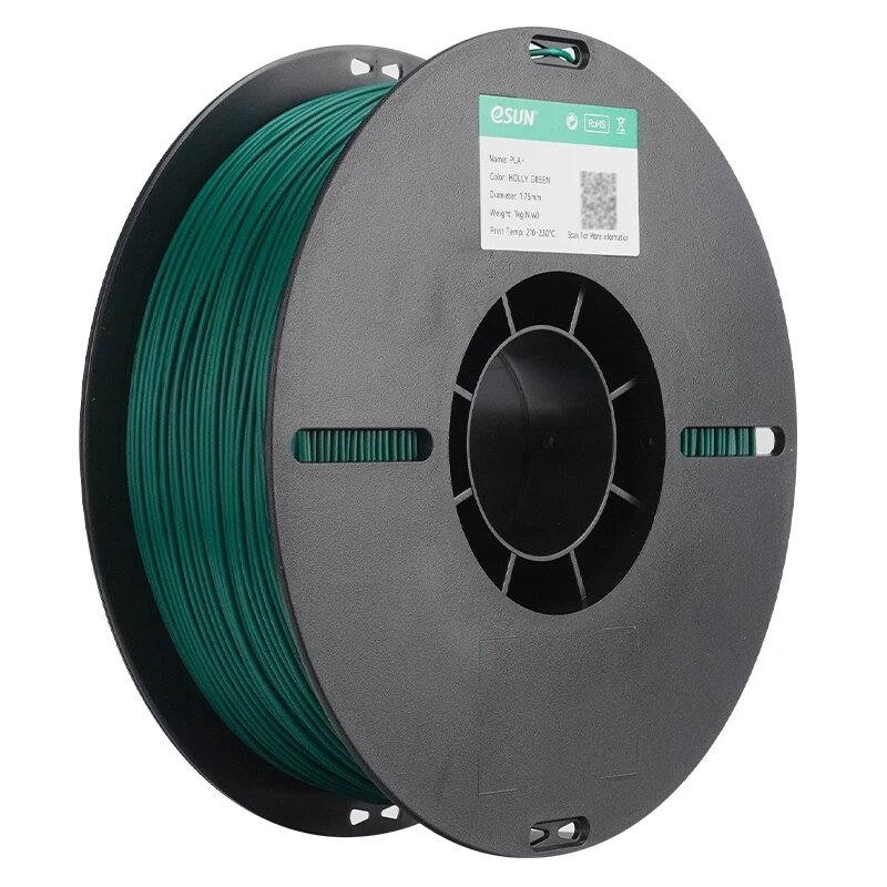 ESUN PLA+ нити для 3D-печати 1.75 мм 1 кг HOLLY GREEN