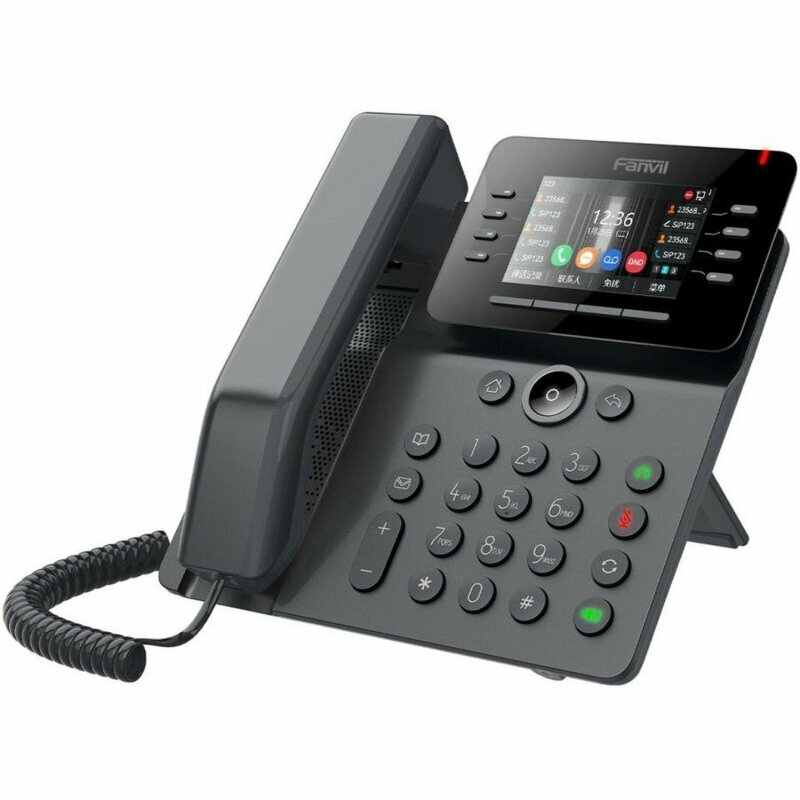 IP-телефон Fanvil V64 Enterprise, 12 SIP, 3.5' color LCD, Opus+IPV6, 2036621
