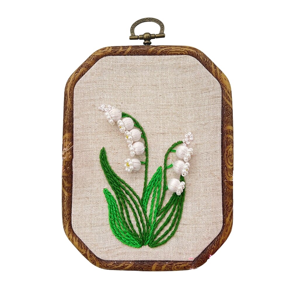 Вышивка крестиком，Упаковка материалов для вышивания цветов Крестом Своими руками-Ландыш