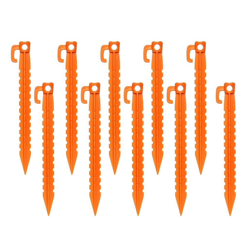 1 комплект из 10 пластиковых гвоздей для пола для кемпинга на открытом воздухе, гвозди для альпинистской палатки, аксессуары для ветрозащитного навеса, усиление тканью для пола