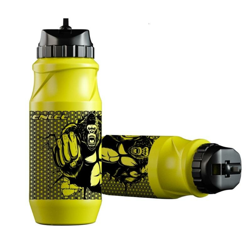 Обновить бутылку с водой, 650 мл, утечка пластиковая клетка, портативное питье, питьевая бутылка, Желтый - Стиль орангутанга