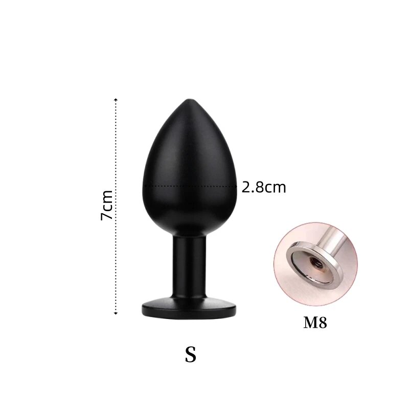 Экзотическая анальная пробка анальные секс-игрушки с сексуальными съемными черными Only Anal S116 S