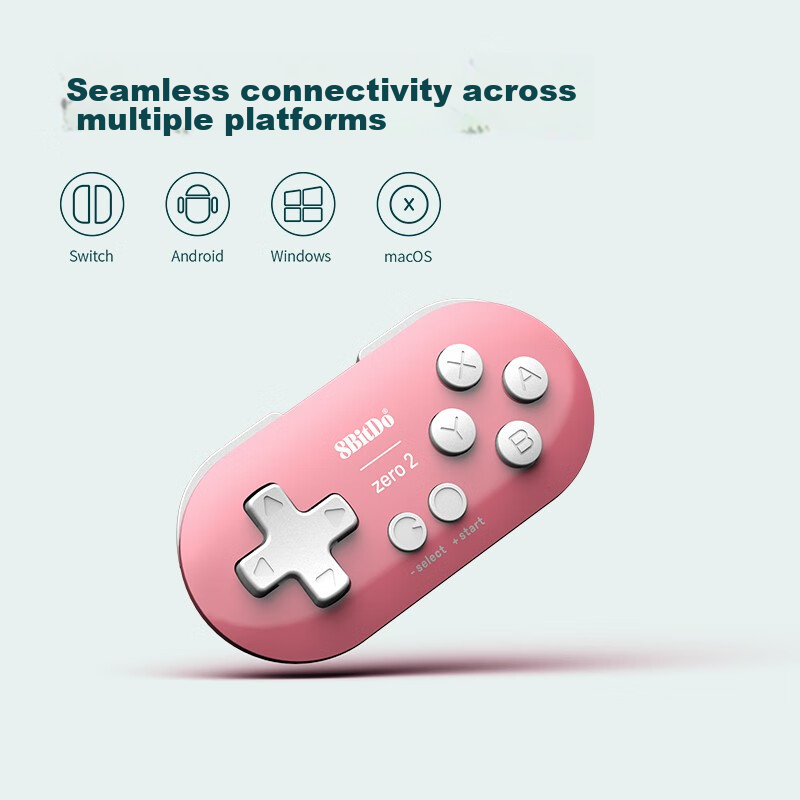 8BitDo Zero2 Mini Game Controller, Anki Shortcut Tool, Drawing Shortcut Assistant, Wireless Mobile Switch Game Console Steam, Peacock Blue — фото 1