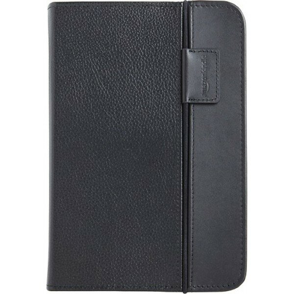 Чехол обложка для электронной книги Amazon Kindle Leather Cover, цвет Чёрный