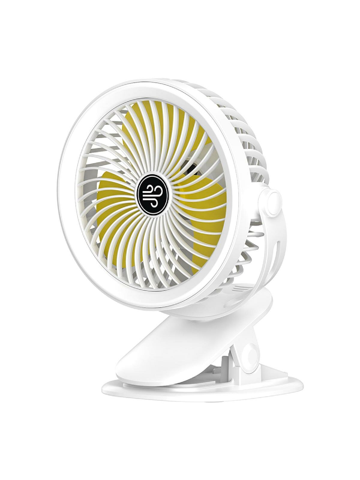 USB Rechargeable Table Fan Portable Clip-on Desk Fan 720 Degree Rotations Adjustable Clamp Fan for Student Dormitory