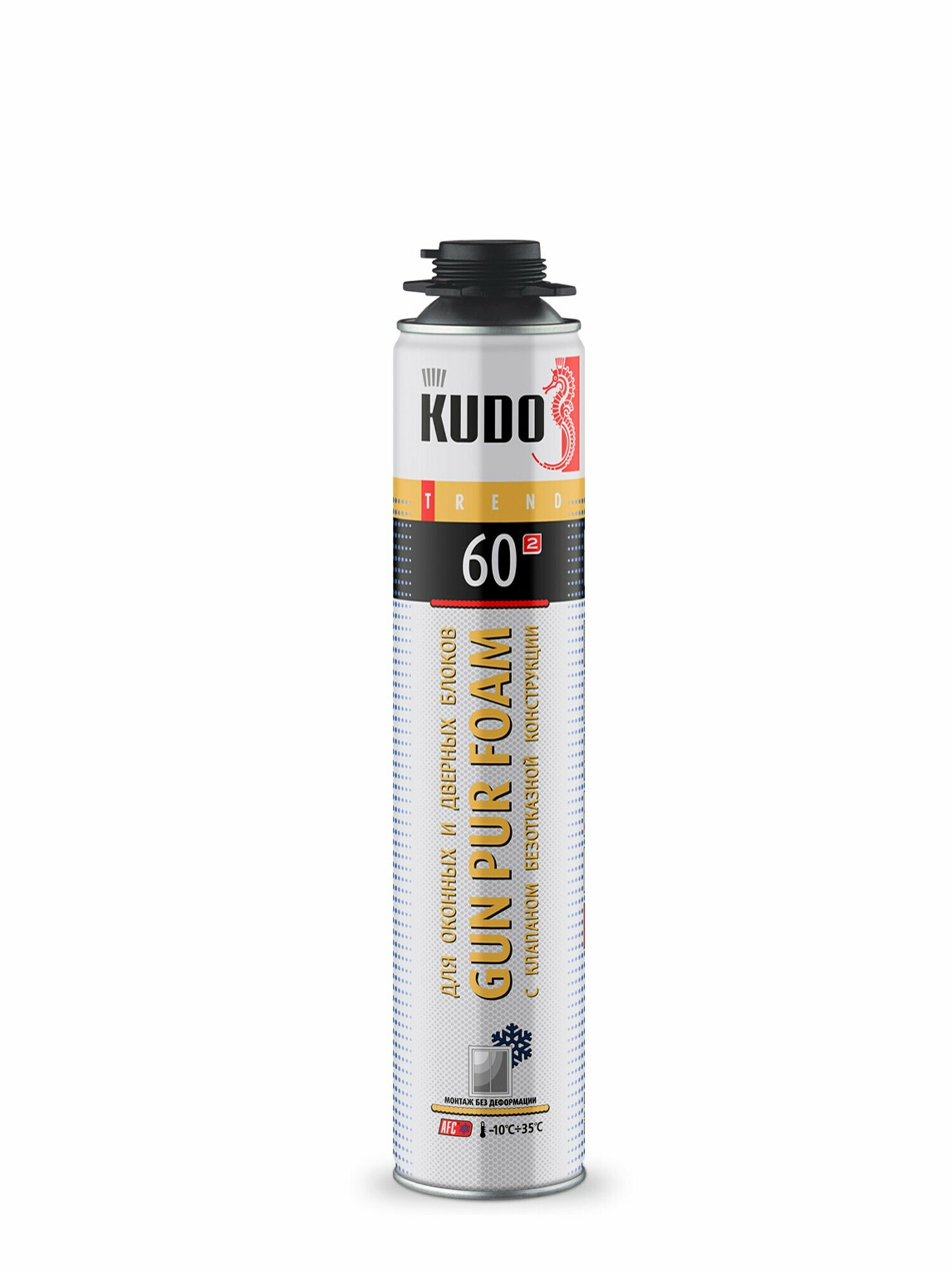 KUDO TREND WINDOW 60 пена монтажная, профессиональная, зима (до -10), 1000 мл