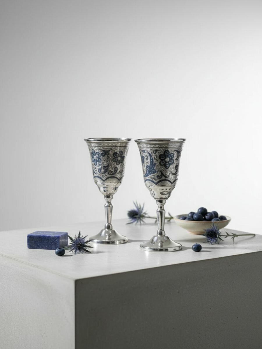 Набор рюмок из серебра 875 пробы. А390/2