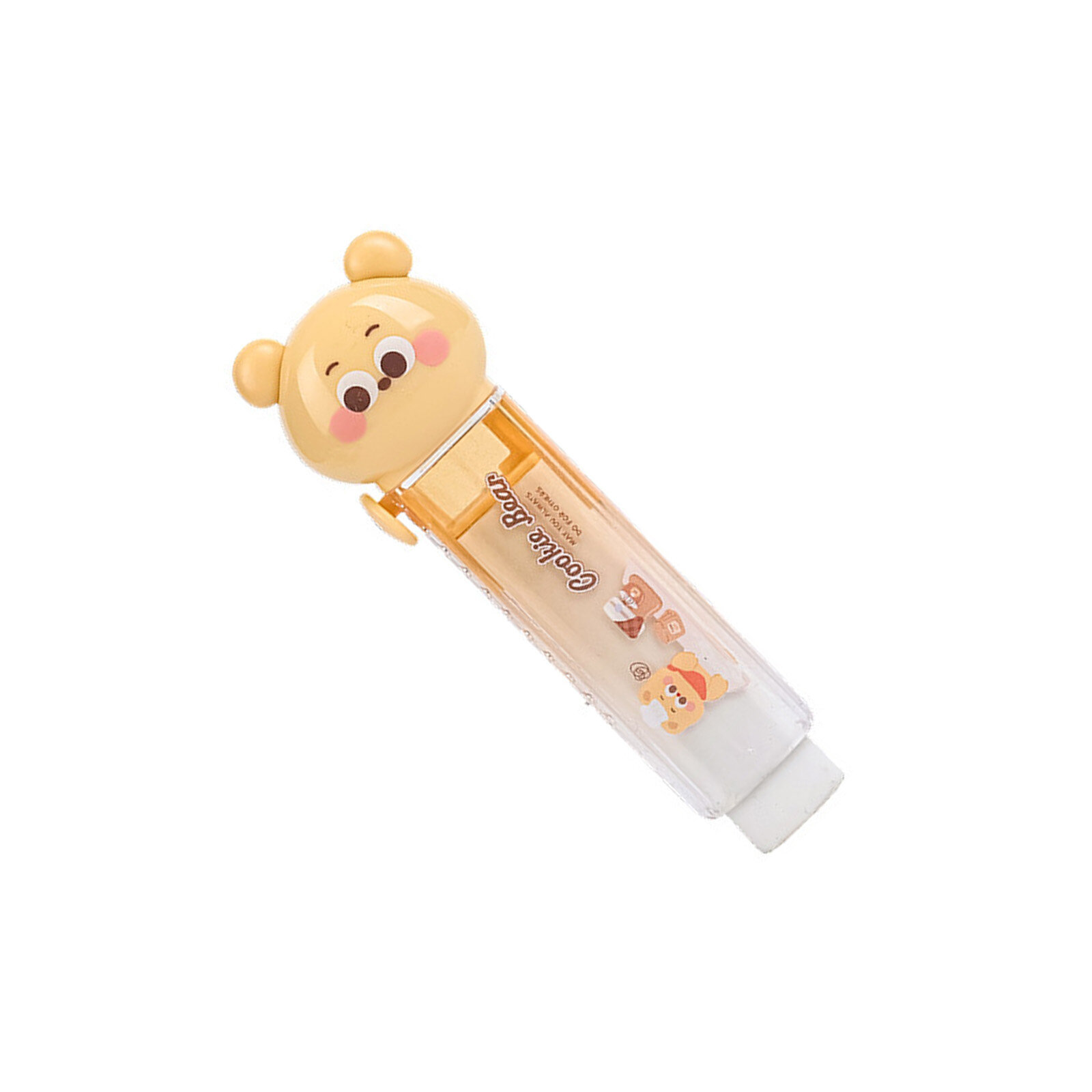 Ластик Bear Slide Eraser Выдвижные резиновые многоразовые двухтактные ластики для детей
