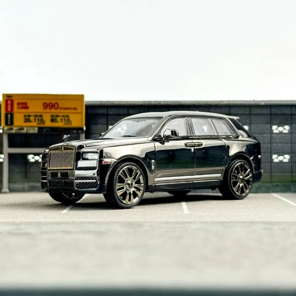 Миниатюрная модель автомобиля из литого металла Роллс-Ройс Куллинан модель автомобиля Игрушки 1:64 Rolls Royce Cullinan