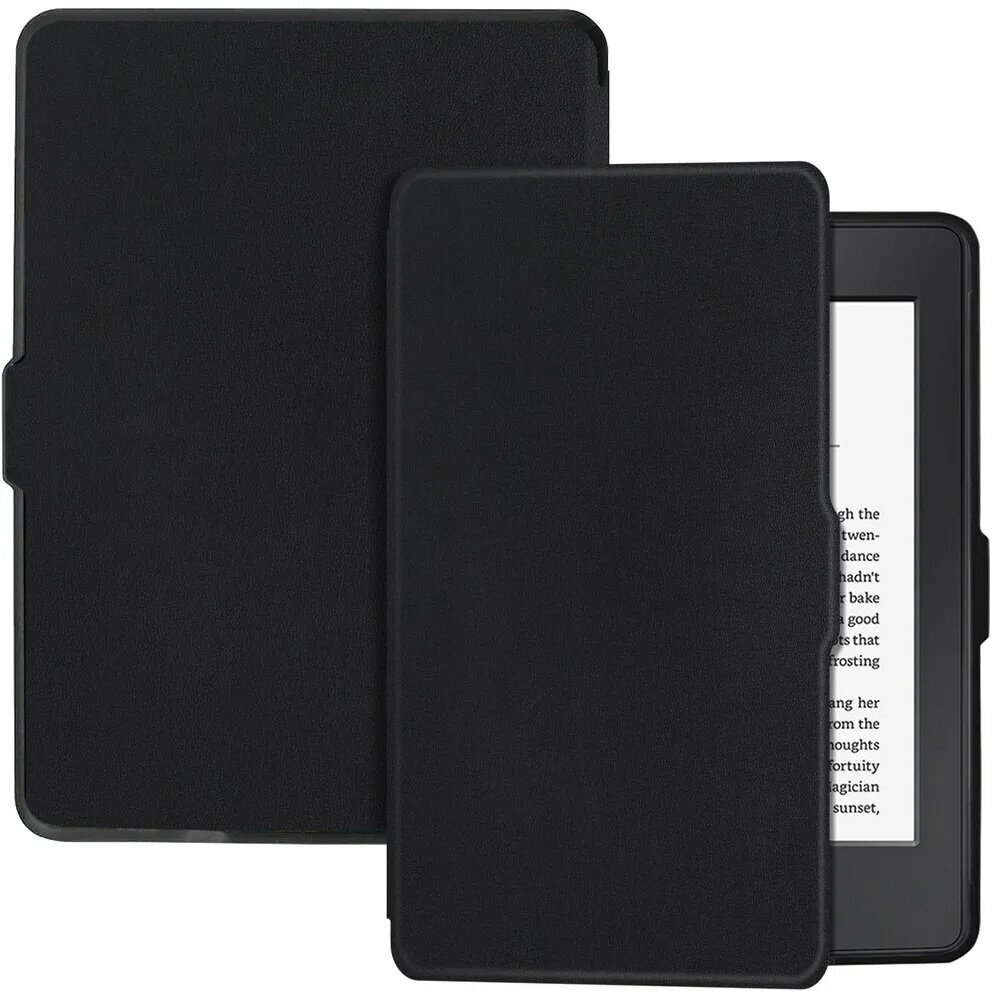 BOZHUORUI Тонкий чехол для Kindle Paperwhite 5-го/6-го/7-го поколения (выпуск 2012-2017 гг, модель EY21 и DP75SDI) - Защитный чехол из искусственной кожи с автоматическим сном/пробуждением