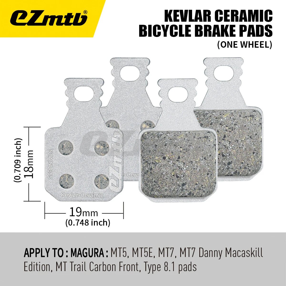 Тормозные колодки EZmtb Kevlar Ceramic Magura MT7