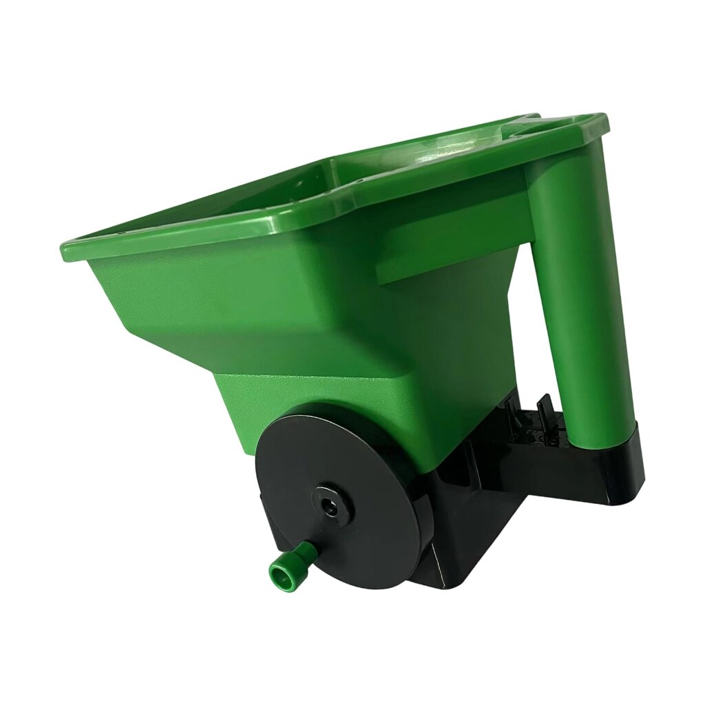 Ручная сеялка для семян травы и удобрений-зеленый