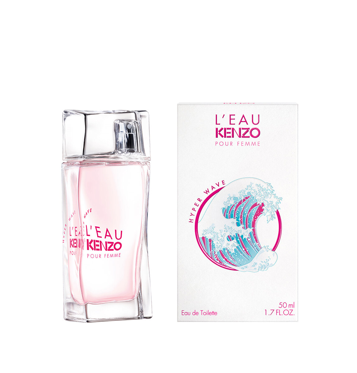 Туалетная вода Kenzo L'EAU HYPER WAVE, женская, цитрусовая, цветочная, 50 мл