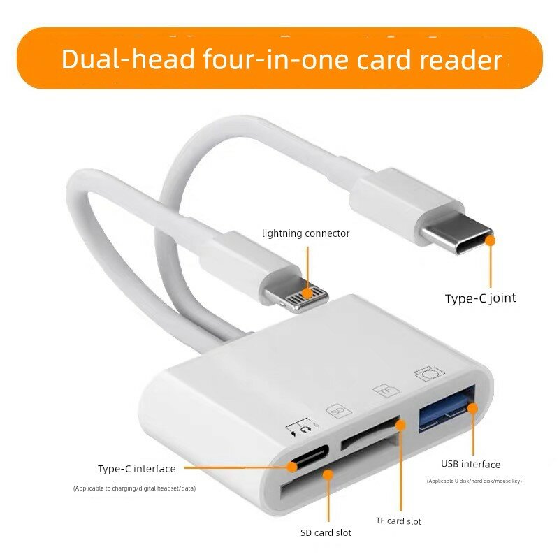 Универсальный конвертер для карт памяти Type-C (TF/SD) и USB-накопителей для Android-смартфонов и планшетов