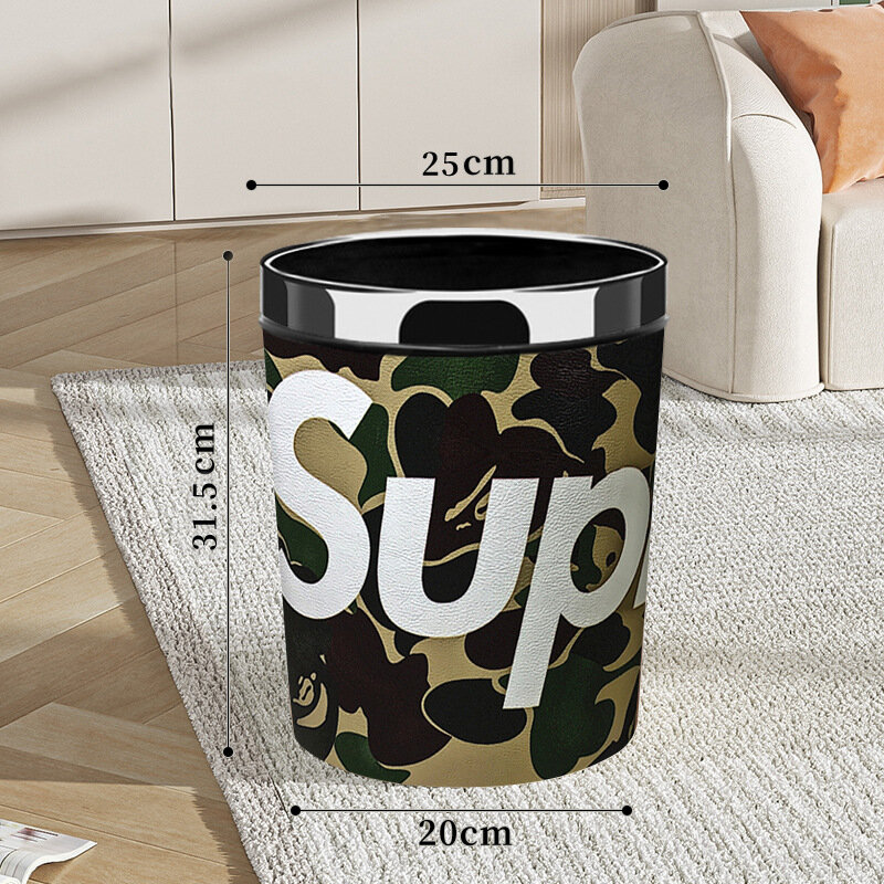 Мусорное ведро Sup с камуфляжным узором 31x25x20см для ванной комнаты кухни спальни домашней уборки