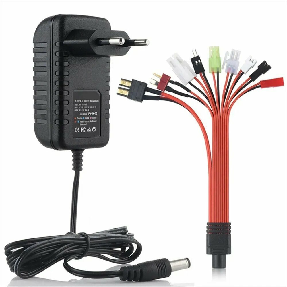 Зарядное Устройство 9-В-1 С Дистанционным Управлением Для Аккумуляторов NiMH/NiCD 4,8 В, 7,2 8,4 9,6 Европейской Вилкой