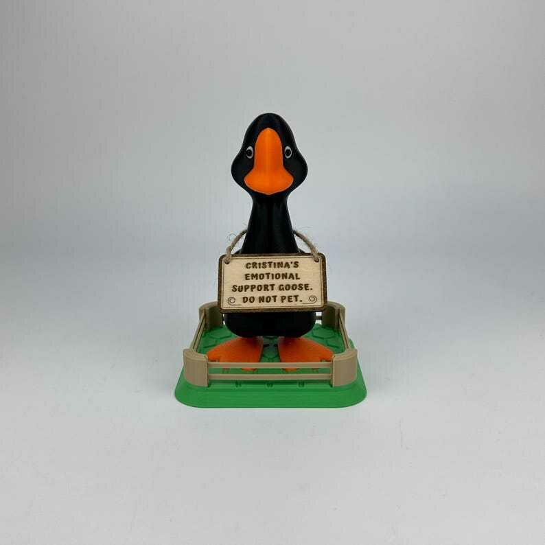 Кросс-бордер новый продукт эмоциональный порт гусь эмоциональный поддержка гусь домашний настольный орнамент 3D печать