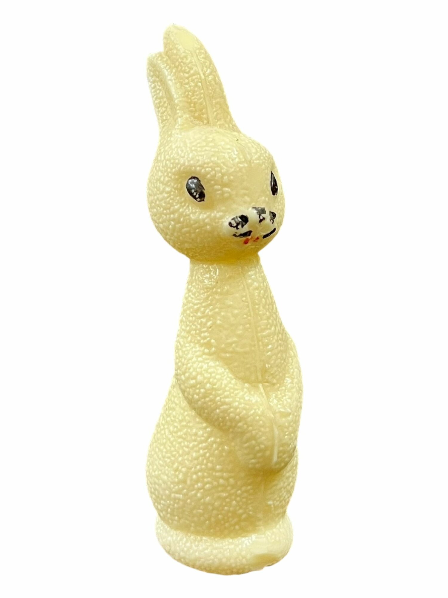 Советская игрушка статуэтка под елку, дутый пластик, Заяц, сделано в СССР