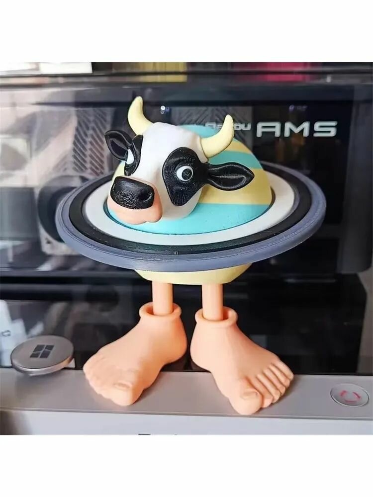 La vacca saturnosaturnita, Странные игрушки, напечатанные на 3D-принтере, Планета Корова