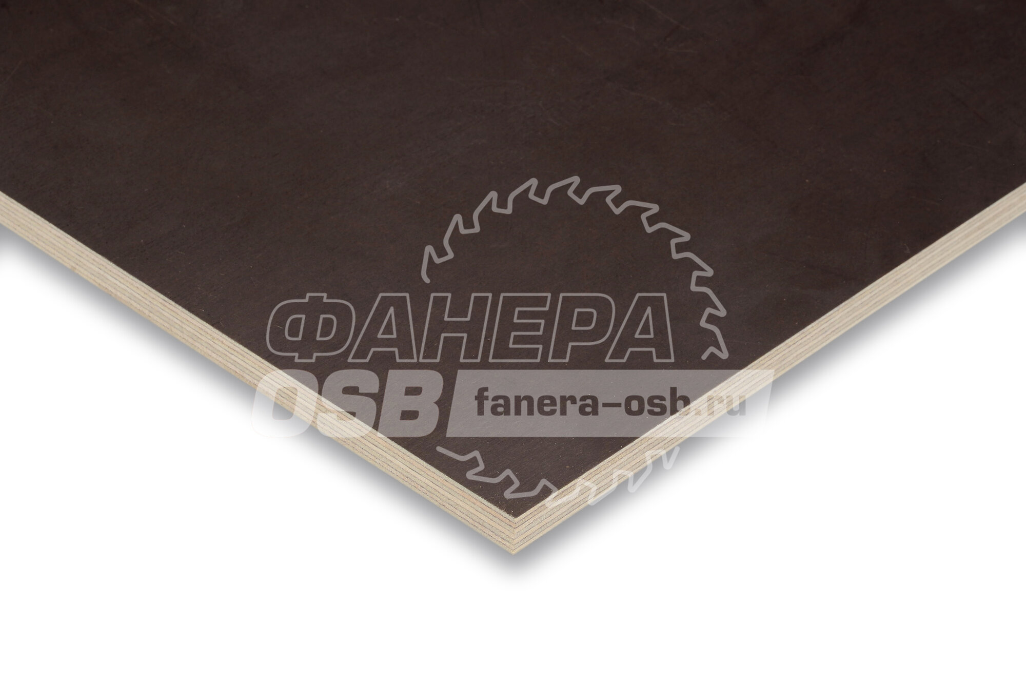 Фанера ламинированная 9мм 2440х1220мм сорт 1/1 гладкая ламинация с двух сторон