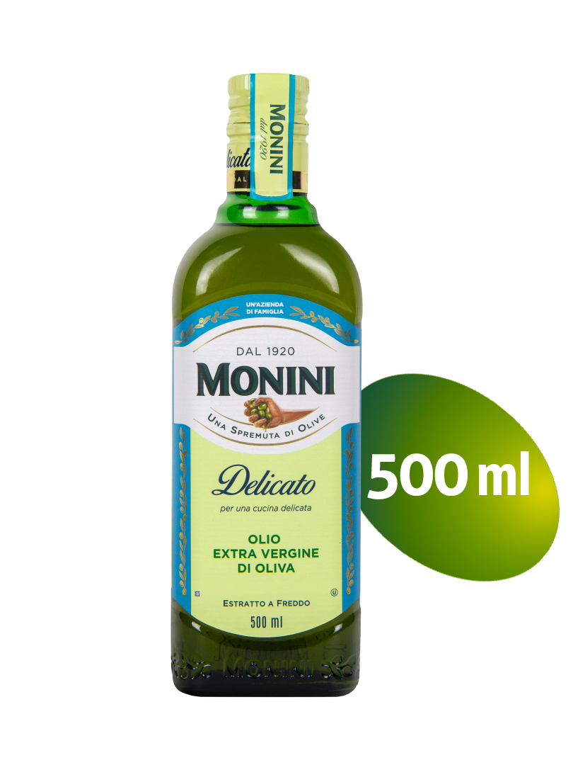 Оливковое масло Monini Extra Virgin "Delicato" нерафинированное 0.5 л