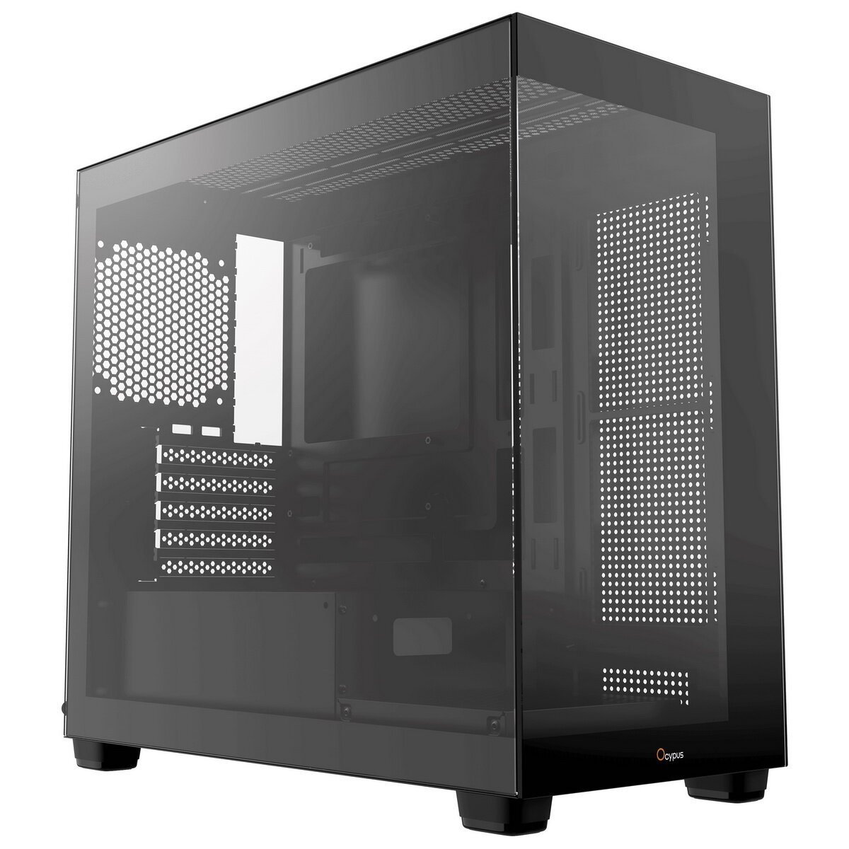 Корпус для ПК Ocypus C52 BK, Mini Tower, Micro-ATX, Черный (Gamma-C52-B-KD000XX-GL)