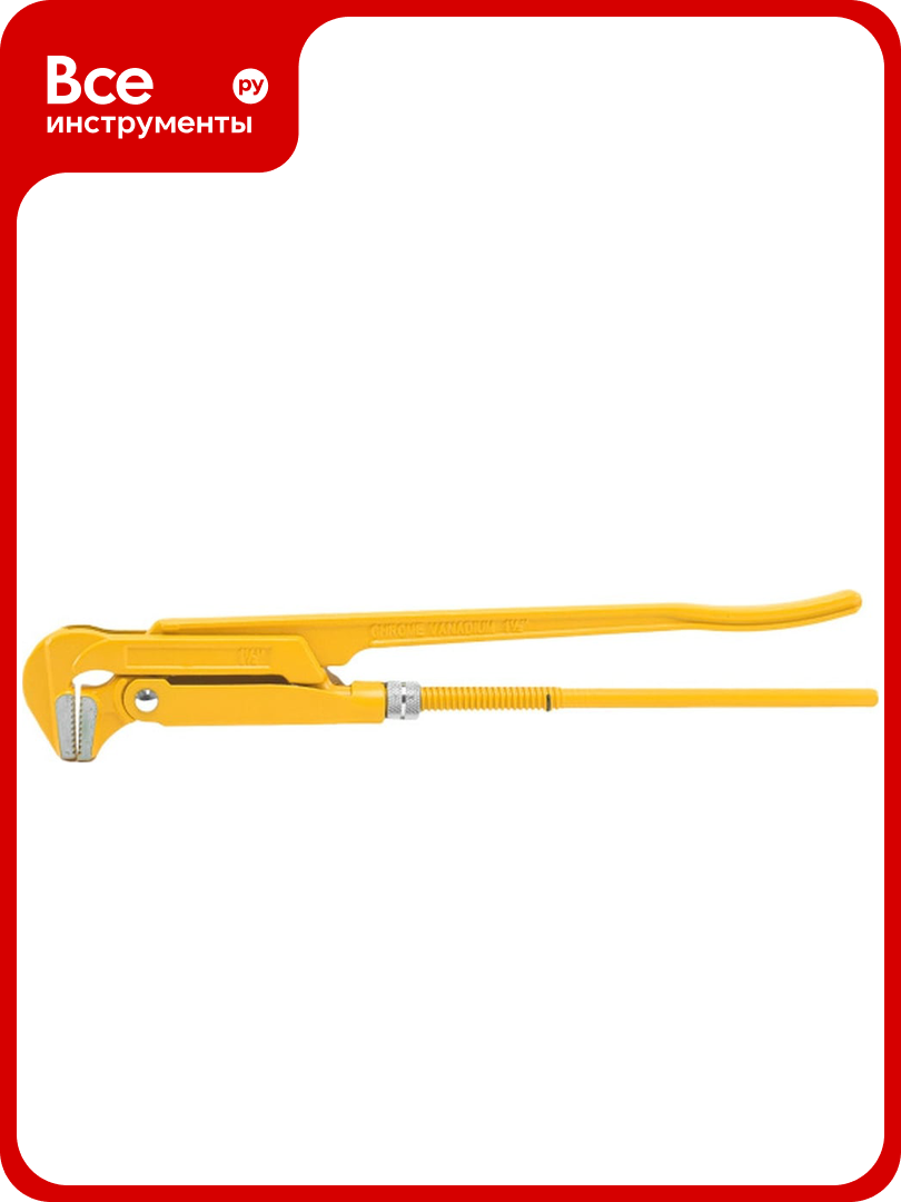 Трубный рычажный ключ Pobedit тип "L" 1,5"- 440х38 мм Сr-V 2774015