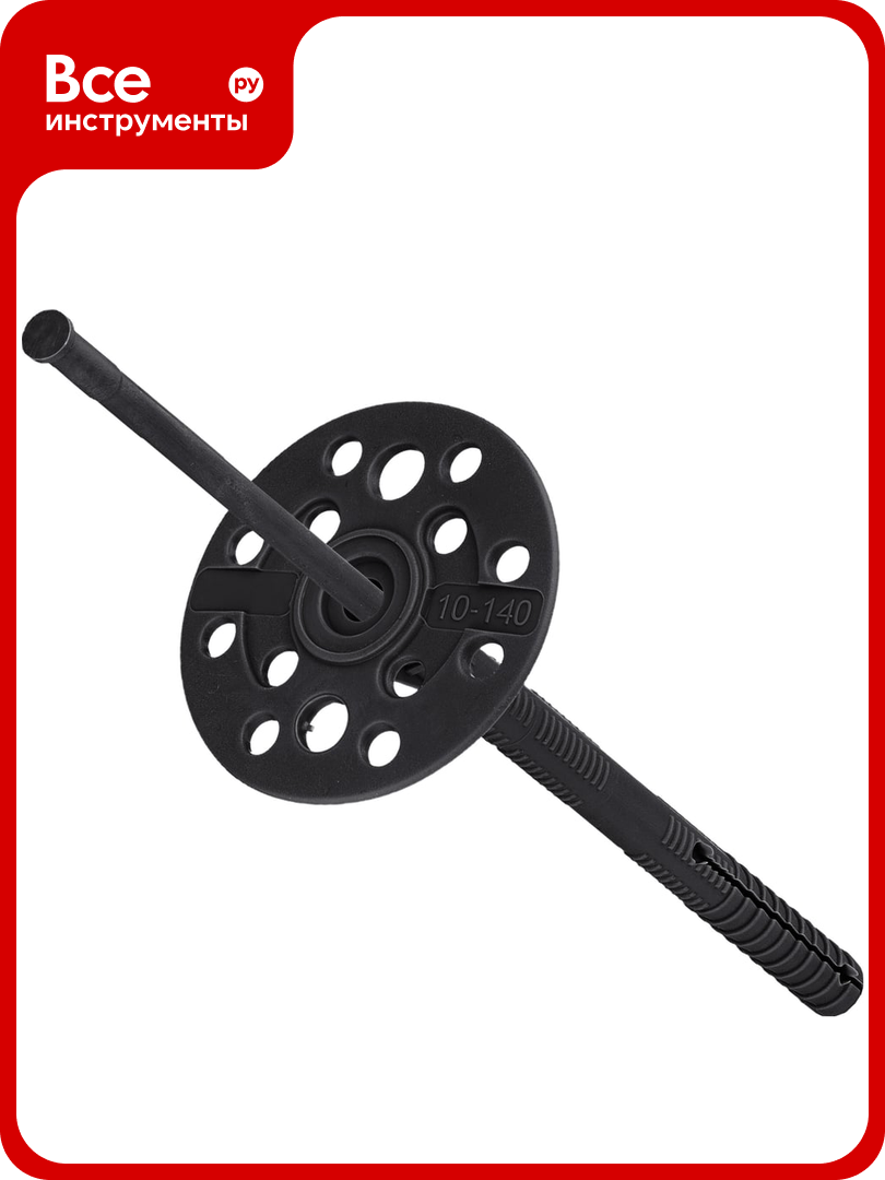 Дюбель для теплоизоляции Tech-Krep с пласт. гвоздём 10x140 (30 шт) - пакет ECOPLAST 154326