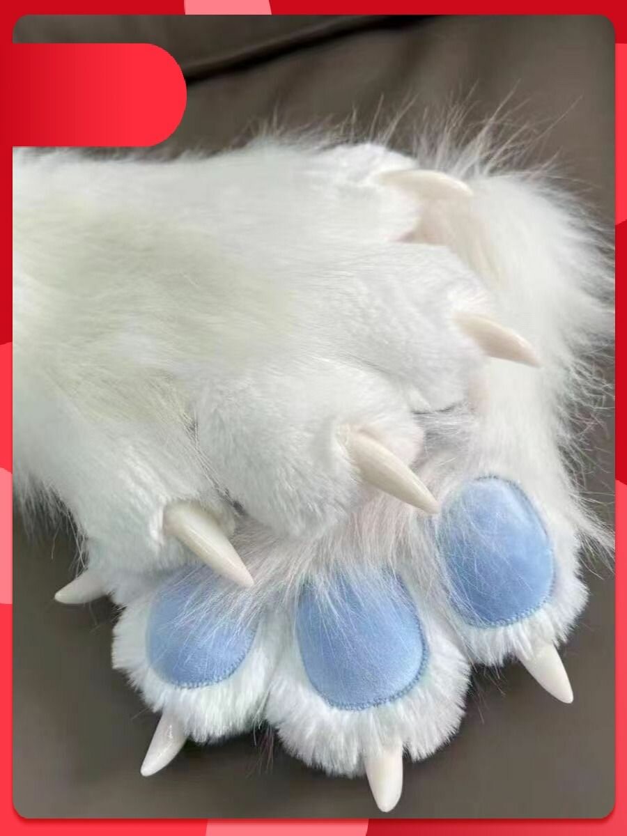 Мягкие перчатки лапки кошки, эксклюзивный аксессуар с животными