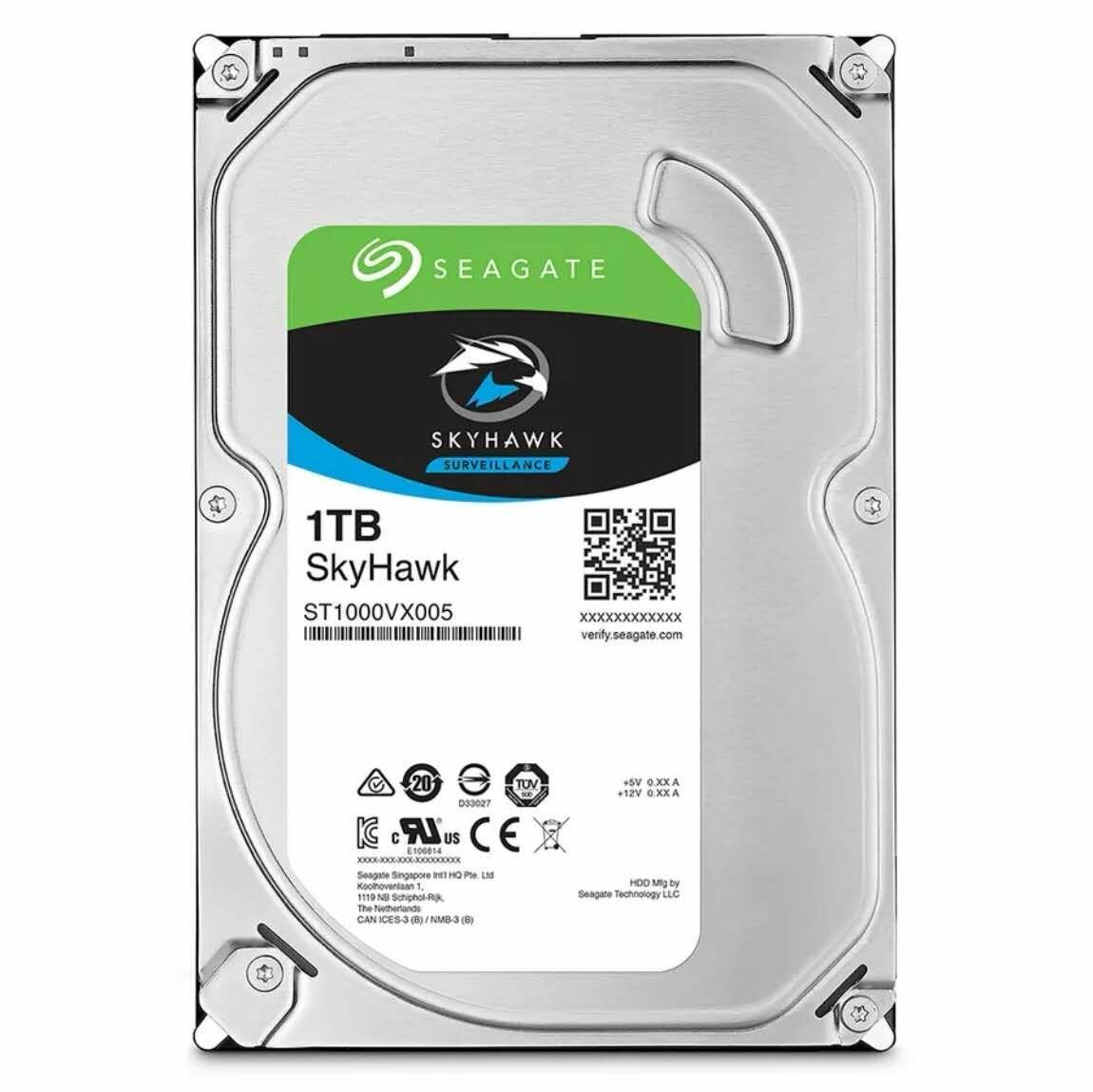 Seagate 1 ТБ Внутренний жесткий диск ST1OOOVXOO5;1tb hdd 3.5', 3.5", 5900 об/мин, SATA III 6 Гбит/с (st1OOOvxOO5)