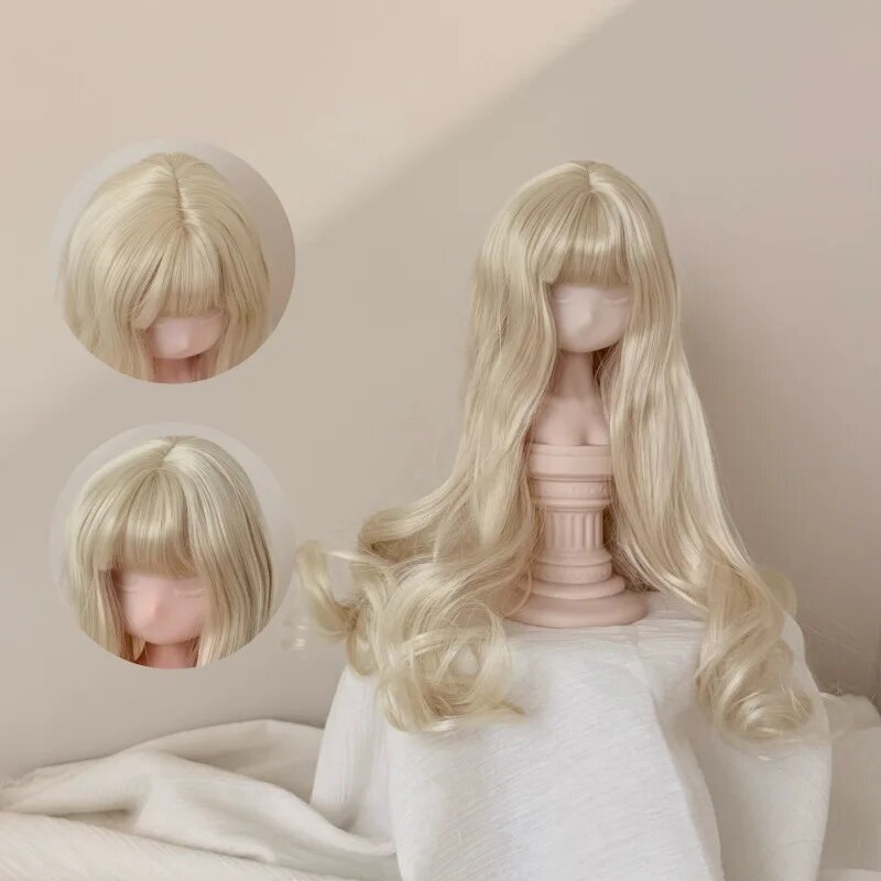 Волнистый парик из шелка для кукол BJD 1/3, 1/4, 1/6 doll wig, for 1 3 bjd doll