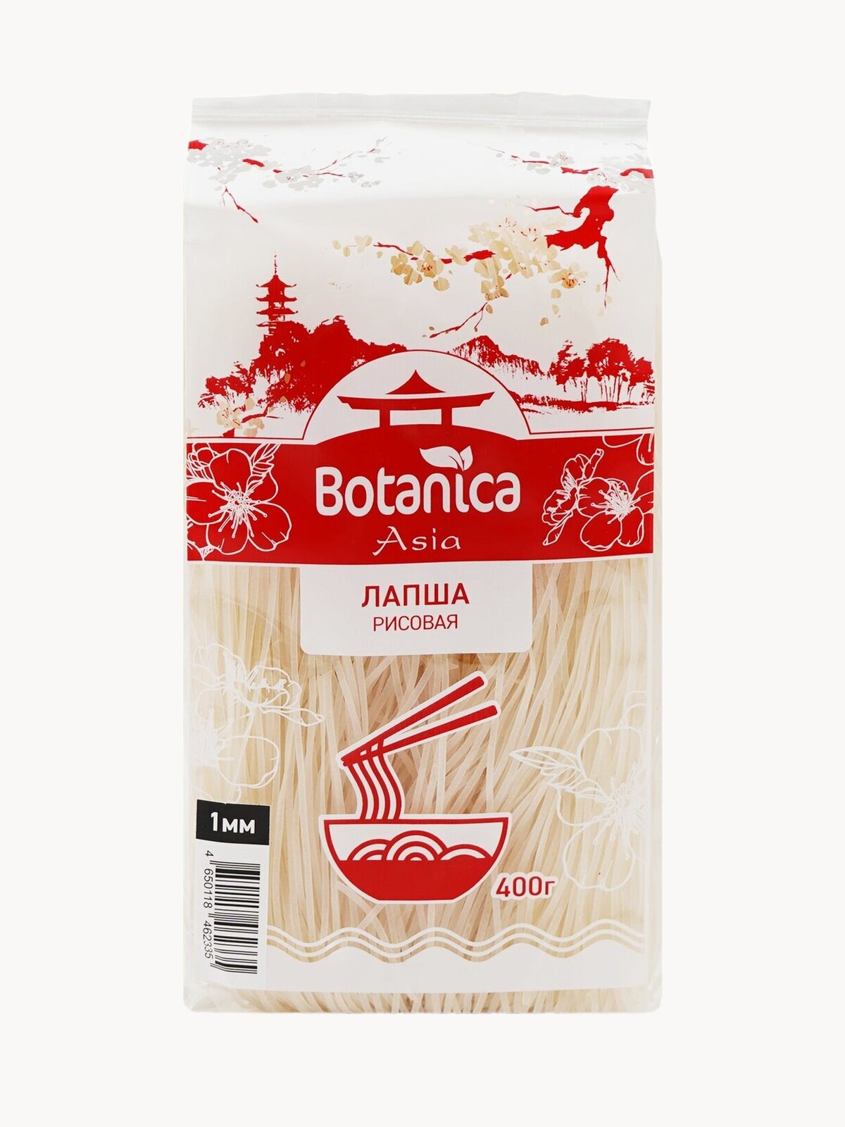 Макароны BOTANICA ASIA Лапша рисовая (1мм), 400г