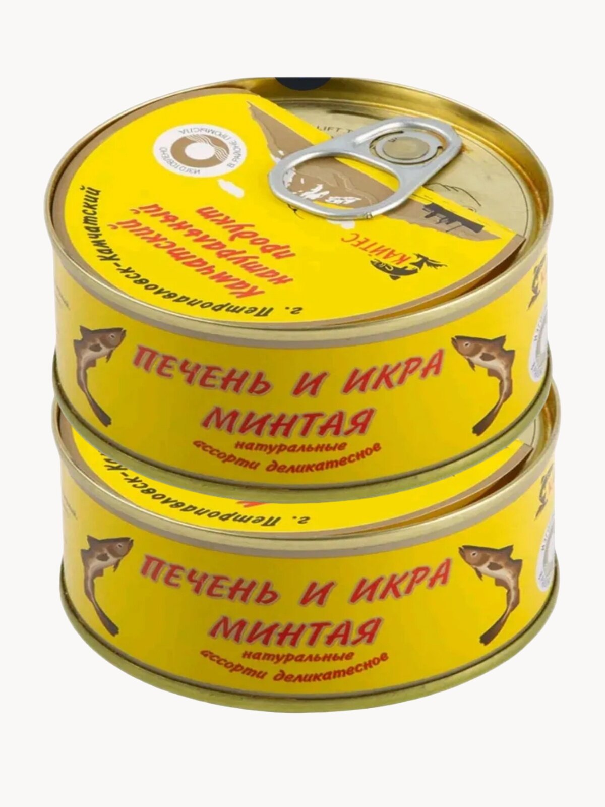 Печень и икра минтая 120 гр*2шт