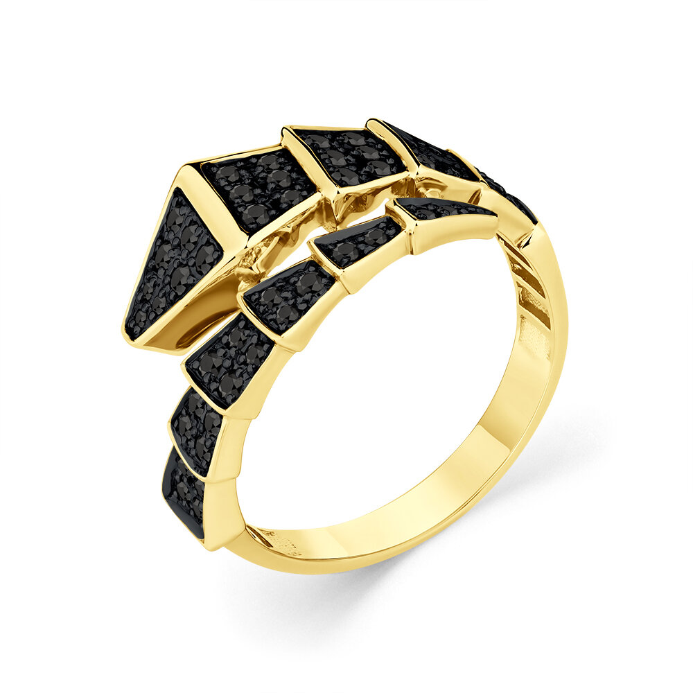 Кольцо, желтое золото, 585 проба, бриллиант