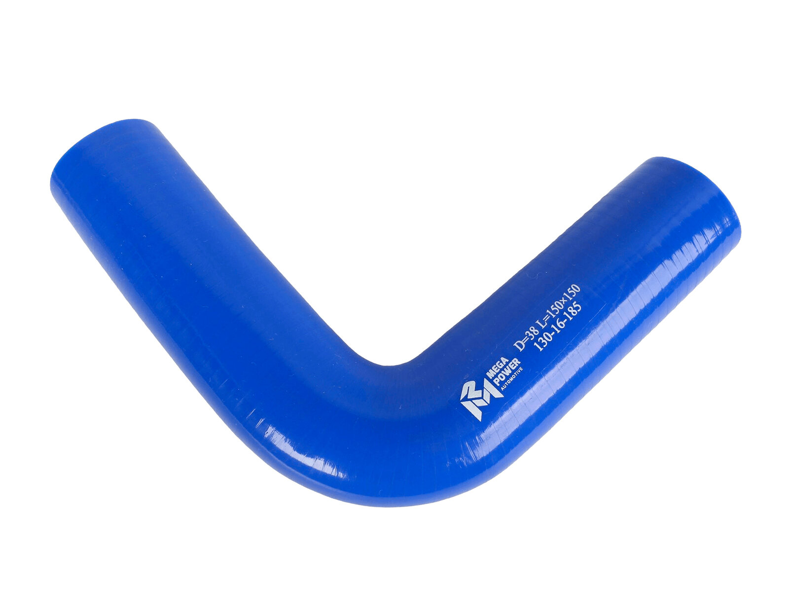 Патрубок d-38мм 150ммх150мм угловой соединительный синий