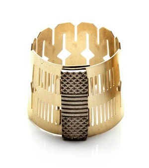 Ligature Borgani Flexitone FXBS - "Vintage" brass ligature in size S for soprano saxophone and metal mouthpieces.