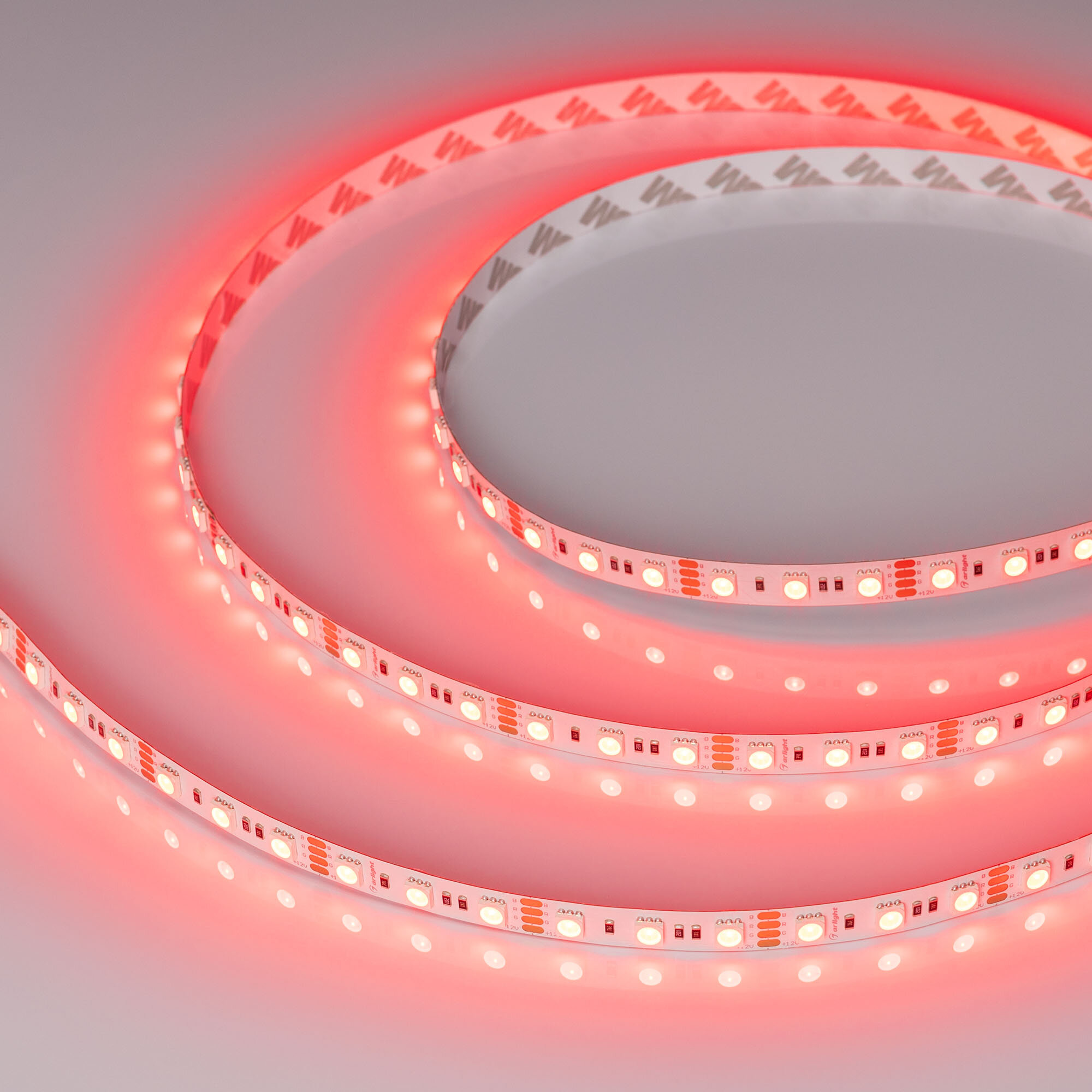 Светодиодная Лента RT-B72-10mm 12V RGB (15 W/m, IP20, 5060, 5m) (Arlight, 15 Вт/м, IP20) 016246(2)