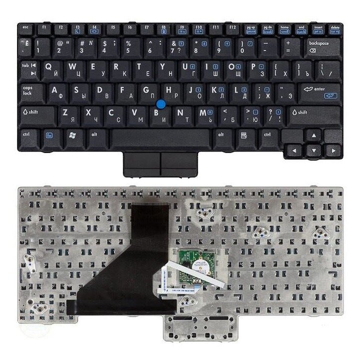 Клавиатура для ноутбука HP Compaq nc2400, nc2500, nc2510 черная, с джойстиком