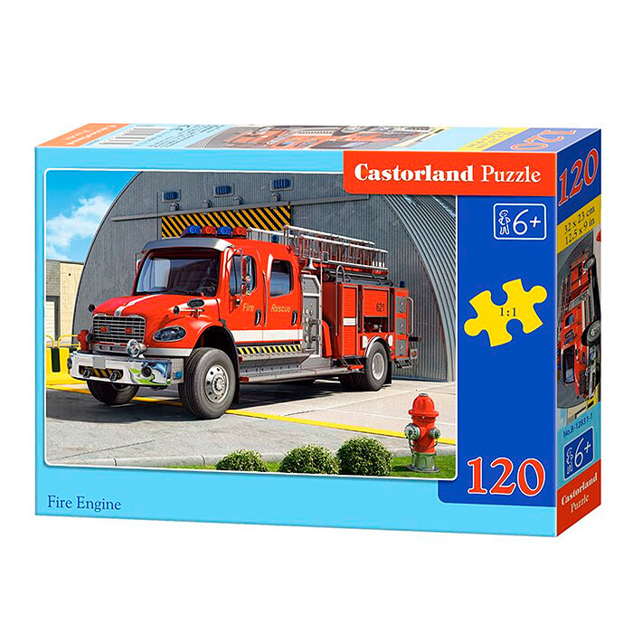 Пазлы 120 "Пожарная машина"
