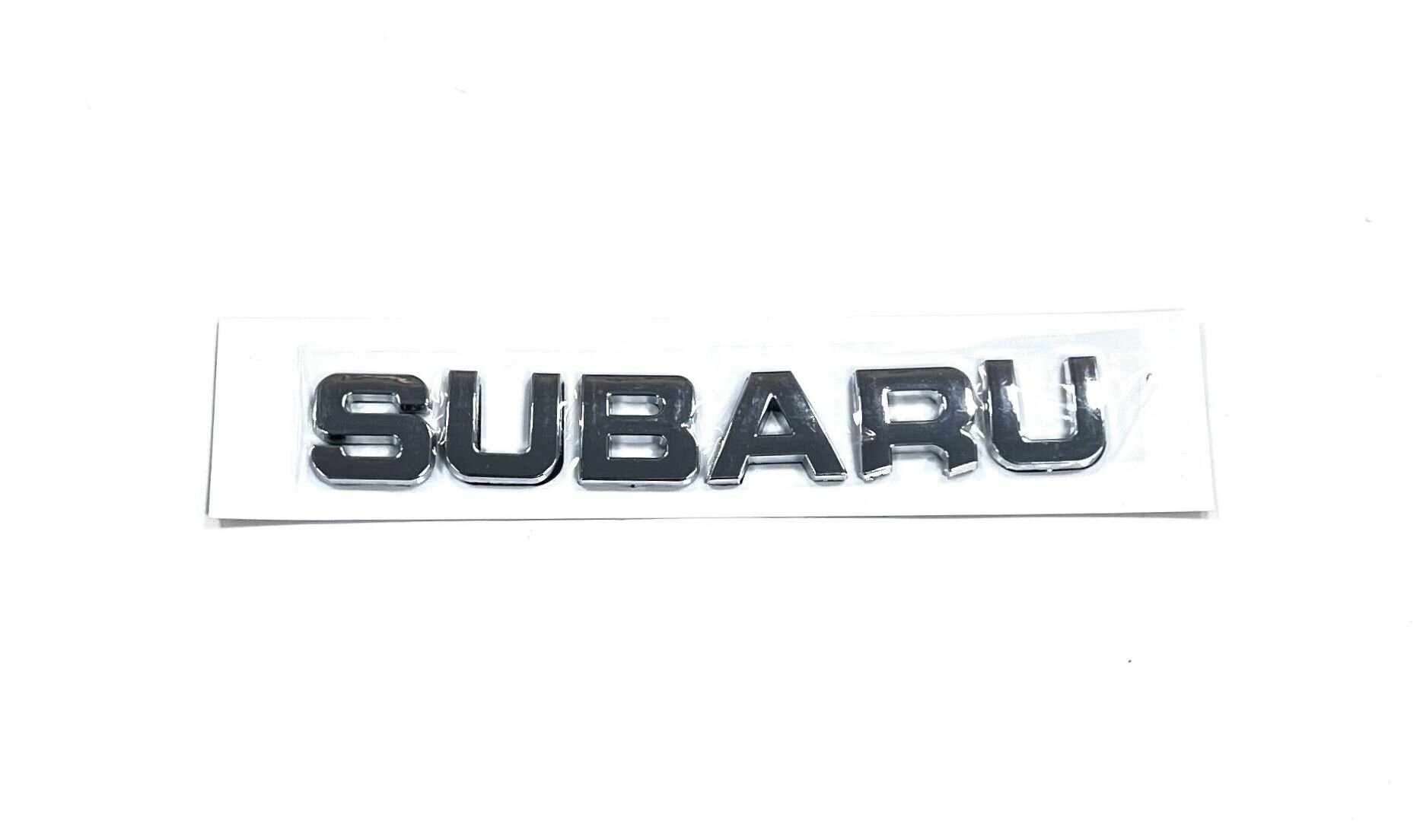 Шильдик на багажник автомобиля "SUBARU", ABS-пластик, длина 16 см