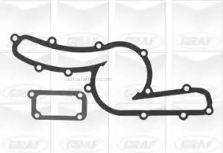 GRAF PA673 Насос водяной ALFA ROMEO: 156 (932) 97-, 166 (936) 98-