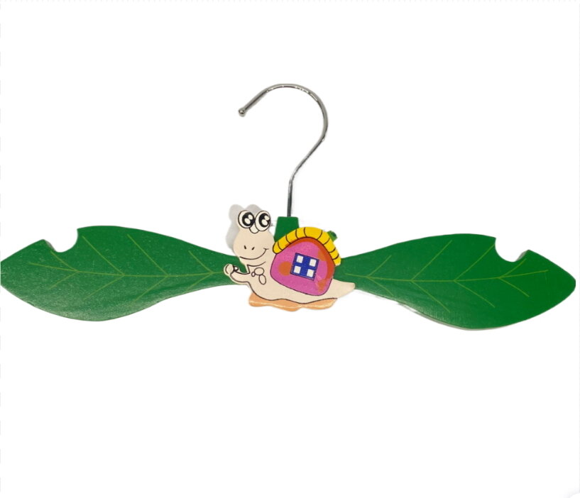 Вешалка деревянная детская "Улитка"